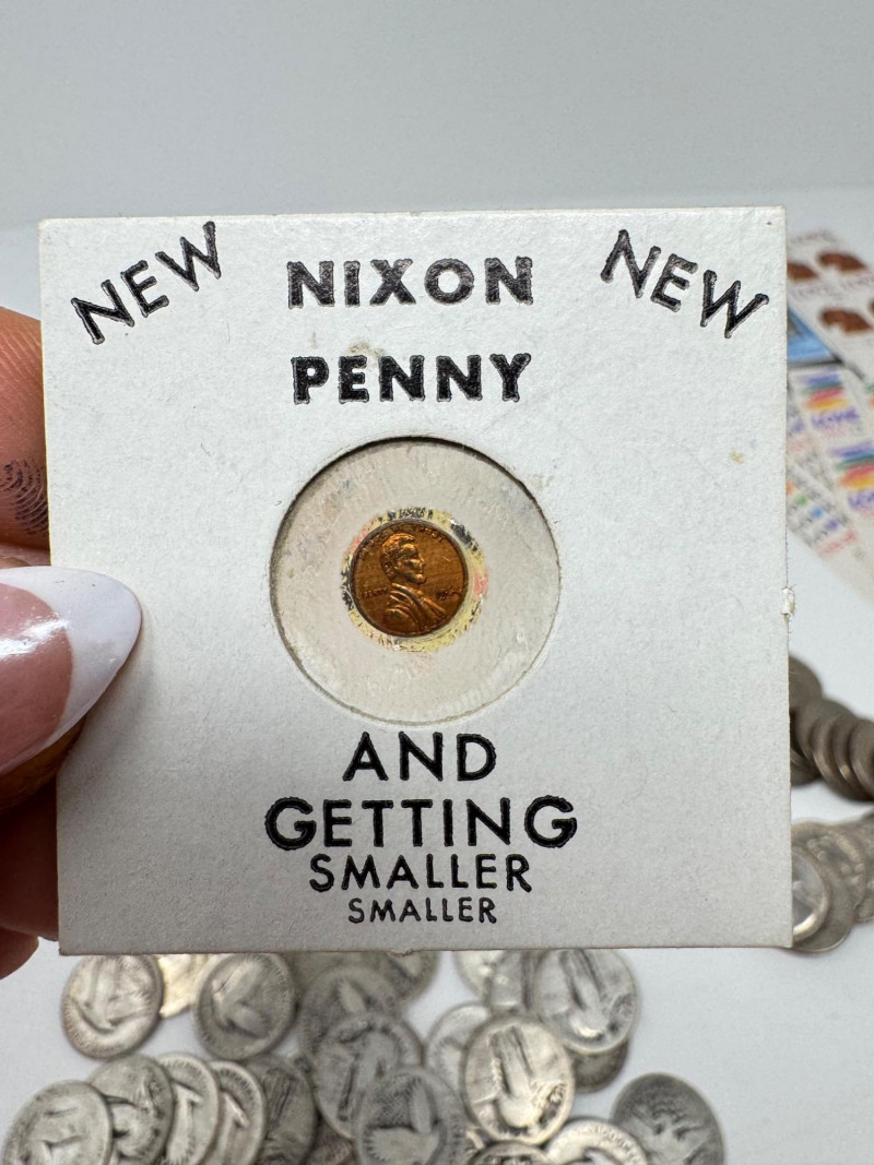 Lot # 117 - Mixed US Coin & Stamp Collection: Silver Quarters ...