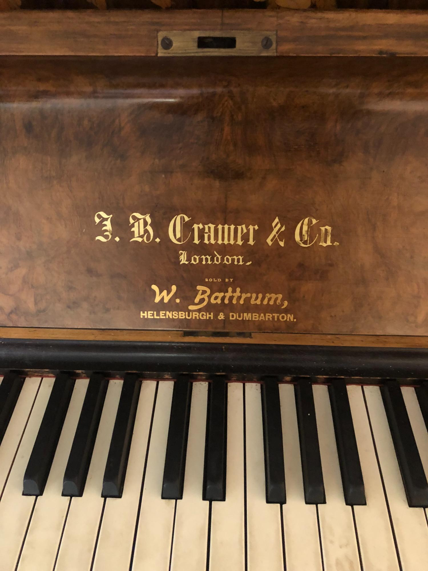 Lot # 152 - C1800 J.B. Cramer London Burlwood Piano - REDMOND PICKUP ...