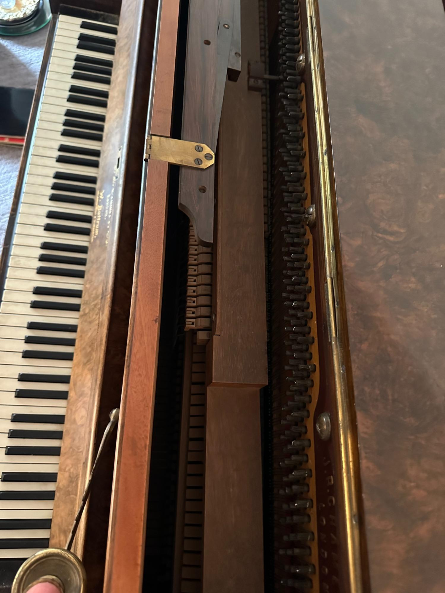 Lot # 152 - C1800 J.B. Cramer London Burlwood Piano - REDMOND PICKUP ...